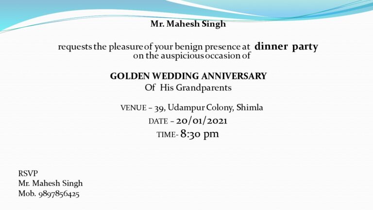Invitation Writing & its Replies- Formal & Informal Invitation Class ...