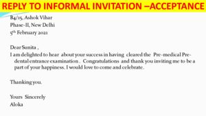 Invitation Writing & its Replies- Formal & Informal Invitation Class ...