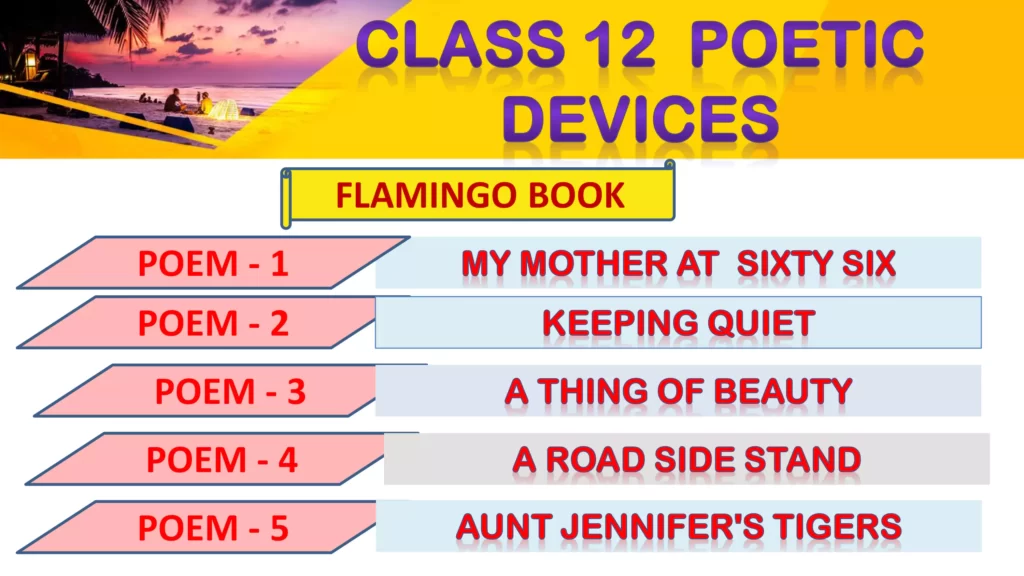 Class 12 Poetic Devices - myeduworld.in