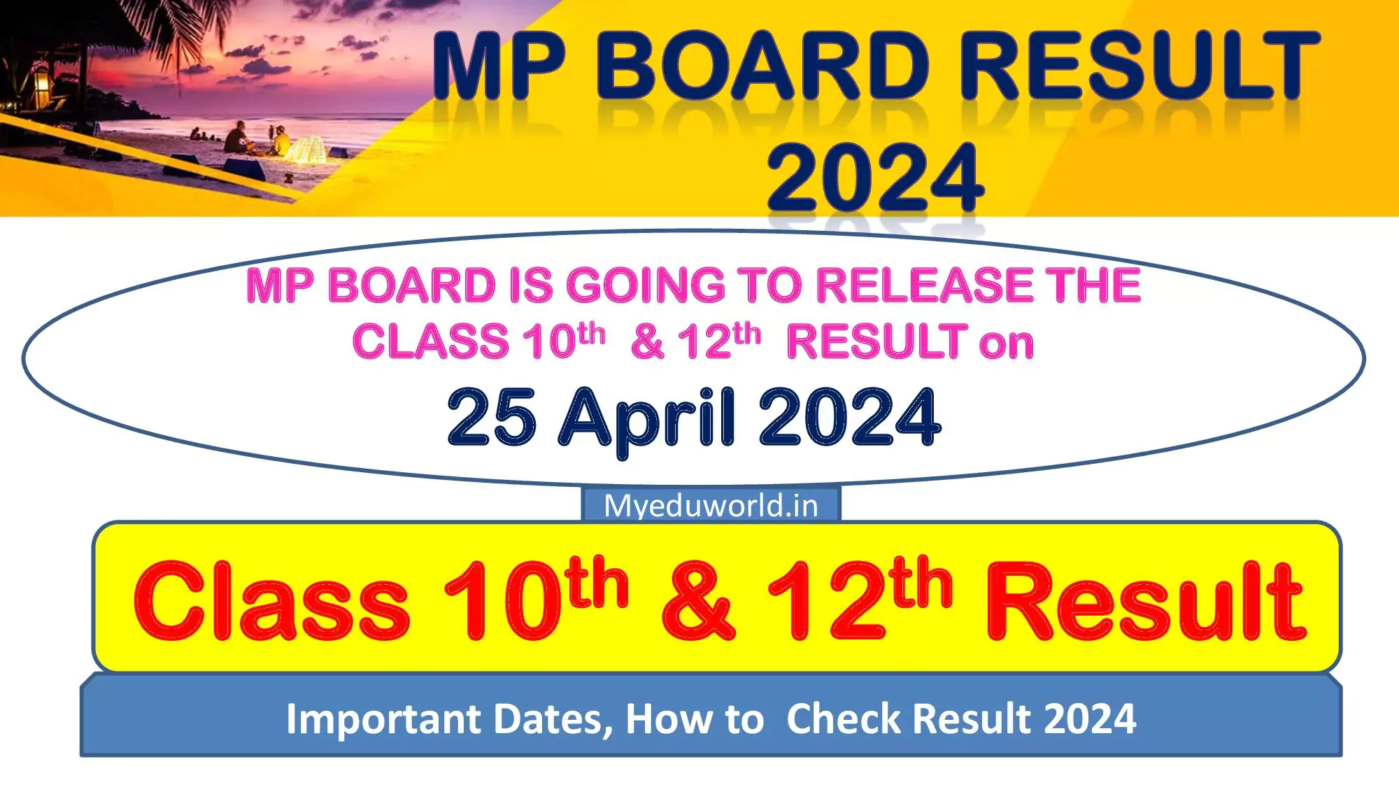 MP Board Class 10th 12th Result 2024 Myeduworld in